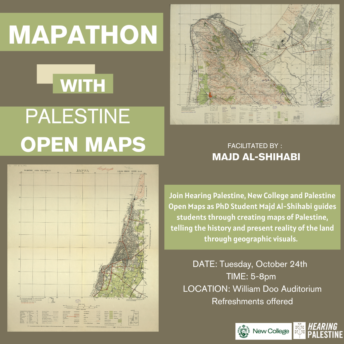 [Oct 24, 2023] Mapathon for Palestine – Hearing Palestine